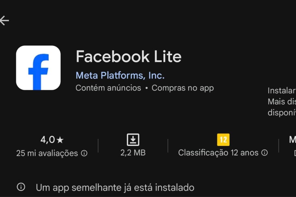 Qual a diferença entre o Facebook e o Facebook Lite? | tecnologiahojeemdia