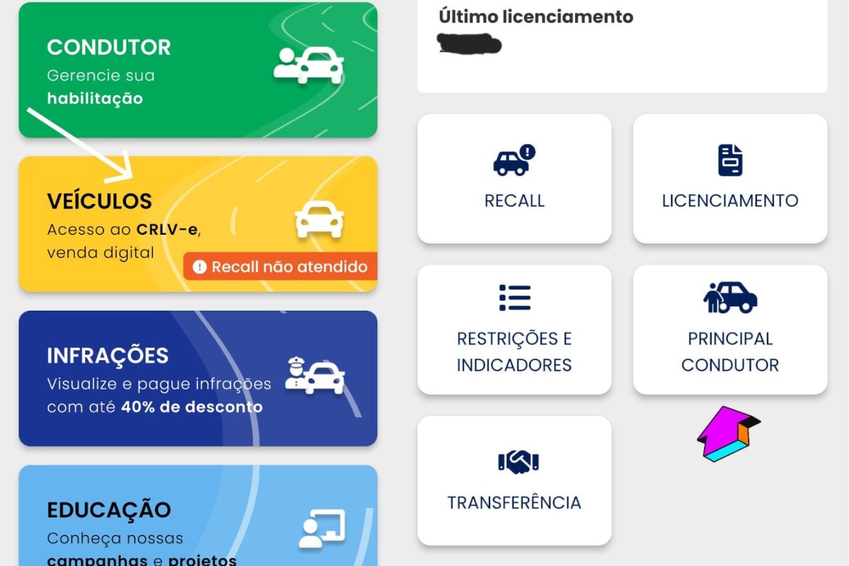 Carteira digital como indicar o condutor principal do veículo no ...